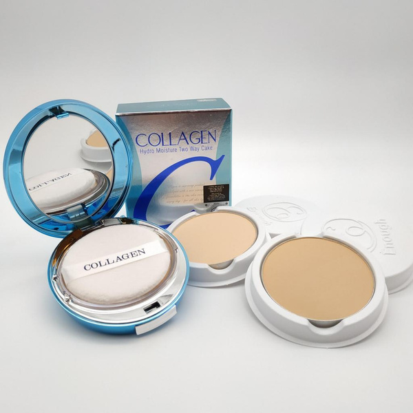 Увлажняющая коллагеновая пудра со сменным блоком Enough Collagen Hydro ...