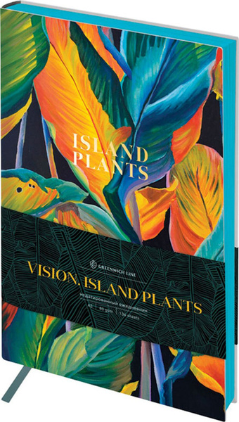 Ежедневник недатированный Greenwich Line Vision Island plants, А5 ...