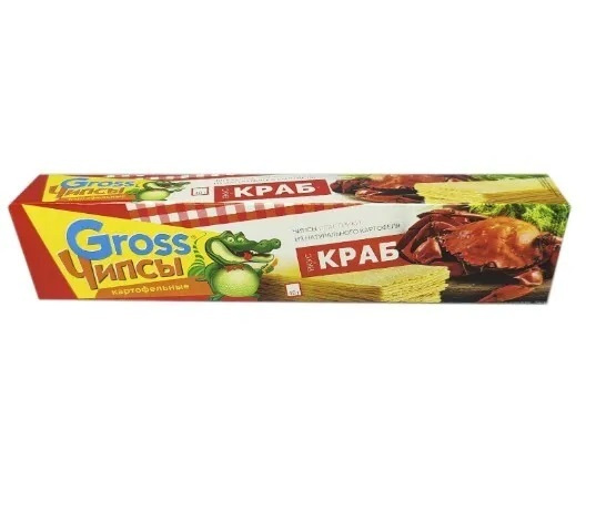 Чипсы GROSS краб 40гр/ 10шт - купить с доставкой по выгодным ценам в ...