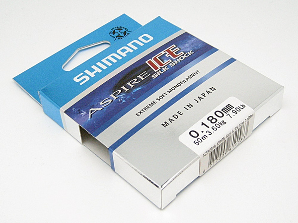 Монофильная, полиэстеровая леска для рыбалки Shimano Aspire Silk S Ice ...