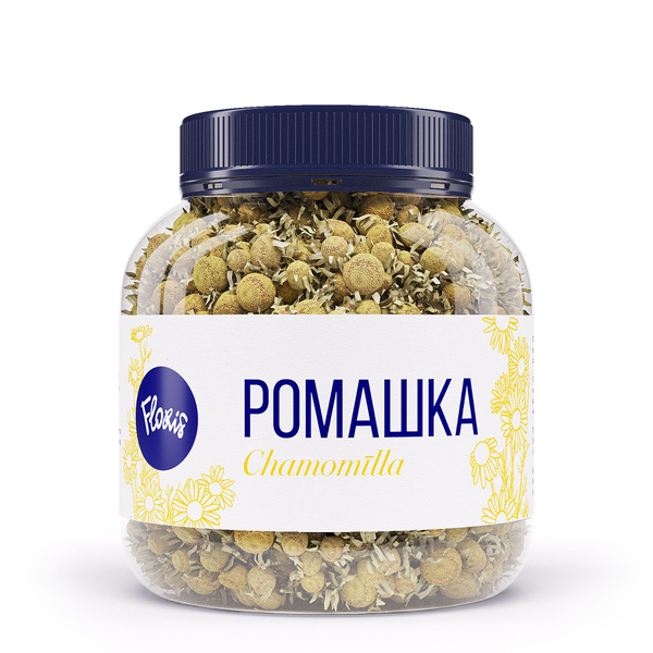 Чай травяной Floris "Ромашка" в банке (цветки), рассыпной ромашковый ...