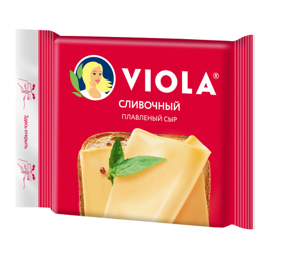 Сыр плавленый Сливочный 140 г, Viola в ломтиках купить на OZON по ...