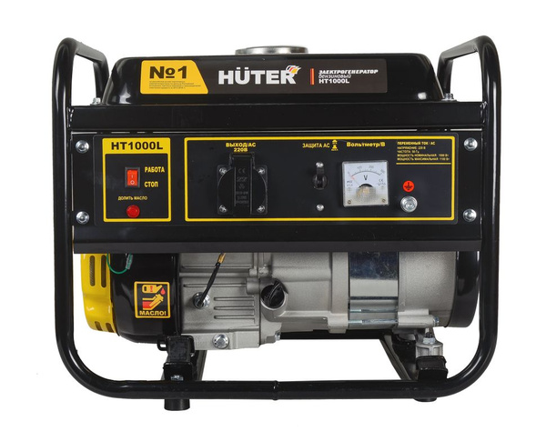Huter HT1000L Ручной электрогенератор однофазный / Бензиновая ...
