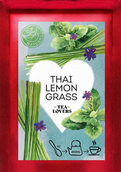 Чай лемонграсс сушеный Tea Lovers Thai Lemon Grass в пакете zip-лок 50г ...