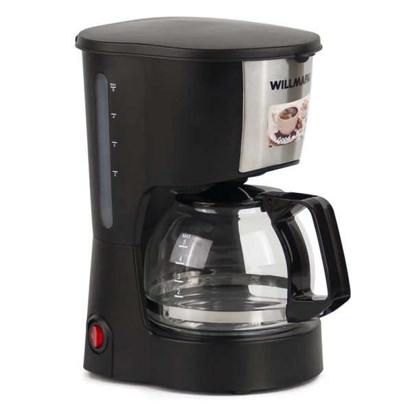 Кофеварка капельная WILLMARK WCM-870D, 750 Вт, 600 мл, индикация включения, таймер, подача ...