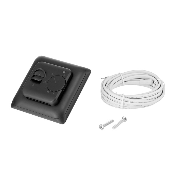 Терморегулятор/термостат Теплайнер RTC70.16 чёрный матовый Для теплого пола - купить по выгодной ...