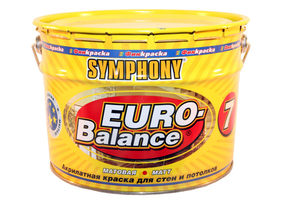 Краска Финкраска SYMPHONY евро-баланс 7 Быстросохнущая, Водно ...