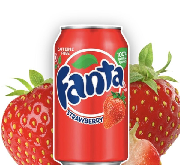 Газированный напиток Fanta Strawberry Фанта со вкусом клубники 6 шт ...