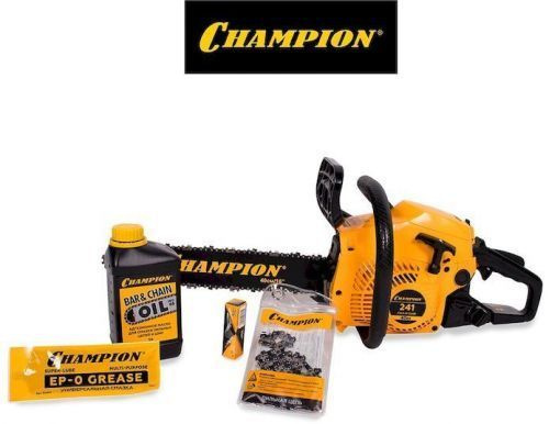 Бензопила Champion 241-16 + цепь, масло, свеча - купить с доставкой по ...