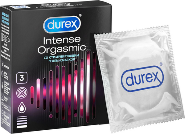 Презервативы Durex № 3 Intense Orgasmic, 3 шт - купить с доставкой по выгодным ценам в интернет ...