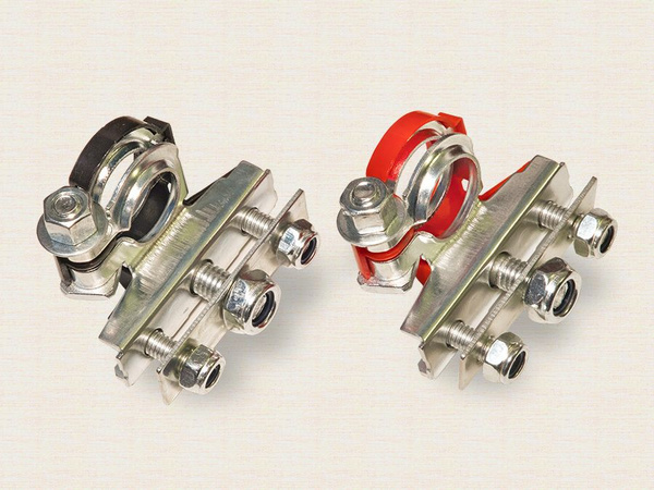 Клемма АКБ стальная с разветвителем, к-т. (KL 048) Klemos, KL048, арт KL 048 - купить в интернет ...