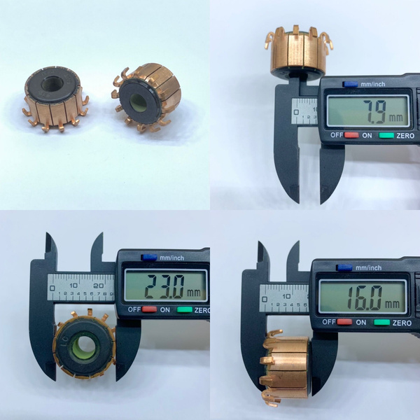 Коллектор 12L/8*23*16 для электродвигателя. Коллектор мотора печки ...