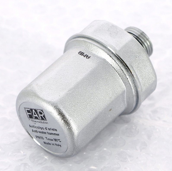 Компенсатор гидроудара FAR, Рмакс.50бар, 1/2"НР артикул FA 2895 12 ...