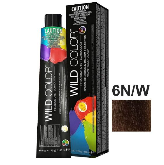 WILD COLOR Крем-краска 6N/W PERMANENT COLOR для окрашивания волос ...
