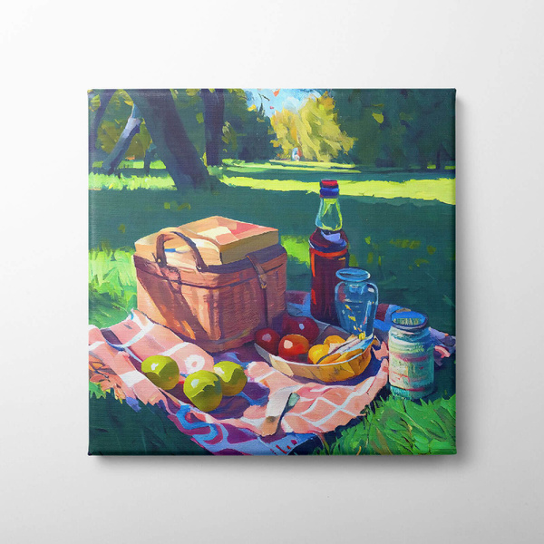 Интерьерная картина Respace "Пикник (Квадрат)" CAN-178-3, 120 x 120 см ...
