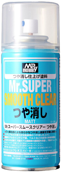 MR.HOBBY Mr.Super Smooth Clear Flat, Матовый лак, Супер гладкий, 170мл ...
