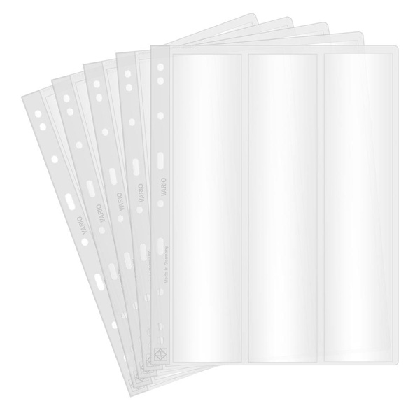Листы VARIO 3VC на 3 банкноты (боны) в альбом VARIO. Упаковка (5 шт ...
