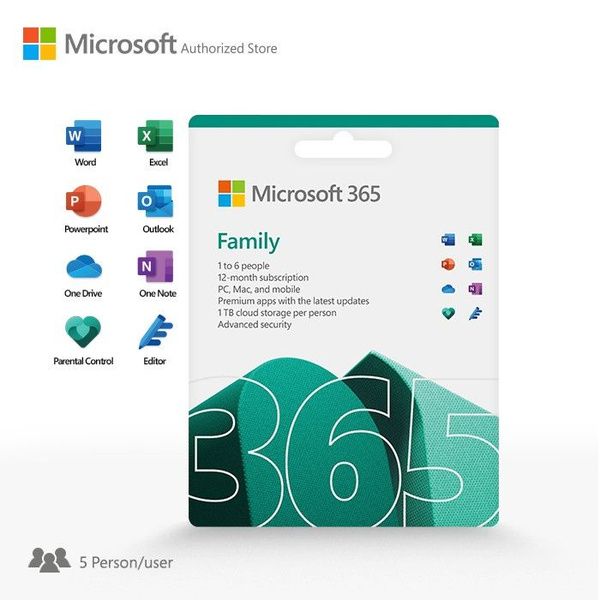 Microsoft office 365 для семьи (family) 32-bit/x64 Multilanguage, 6 ...