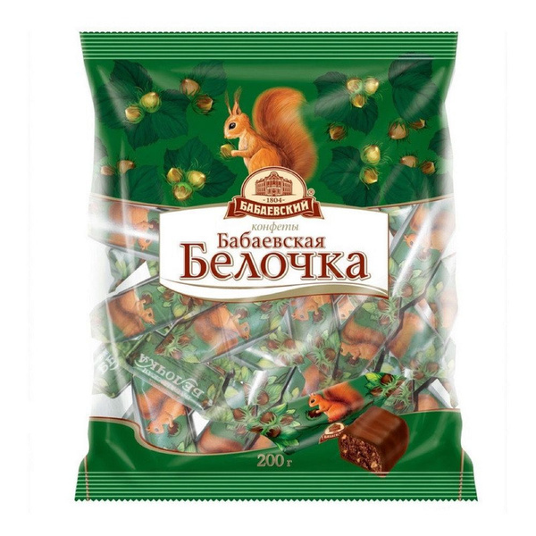 Бабаевский Конфеты Белочка, 200 г - купить с доставкой по выгодным ...