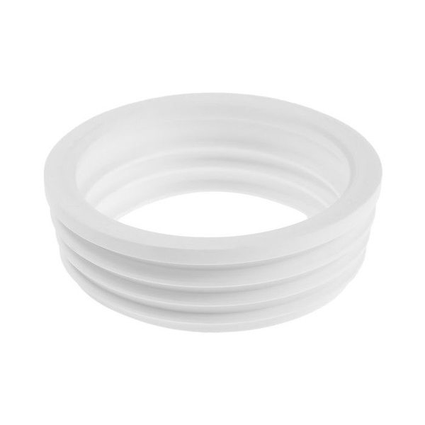 Манжета переходная MasterProf, d 124 х 110 мм, для канализационных труб, ТЭП, белая - купить с ...