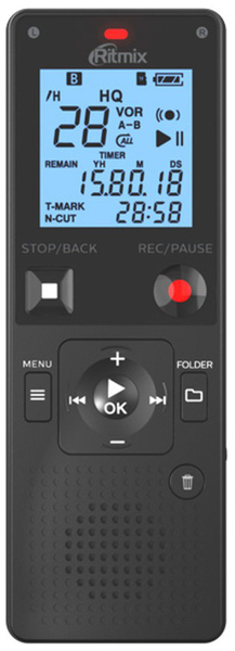 Диктофон Ritmix RR-820 8Gb, MP3, WMA, 8 ГБ купить по выгодной цене в интернет-магазине OZON ...