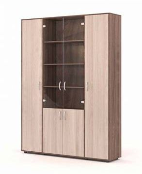 Шкаф книжный Офисный шкаф для документов Каман 5, 177x57x208 см ...