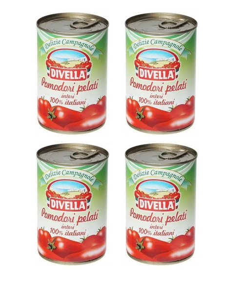 Divella томаты очищенные Pilatti 4 шт по 400гр купить на OZON по низкой ...