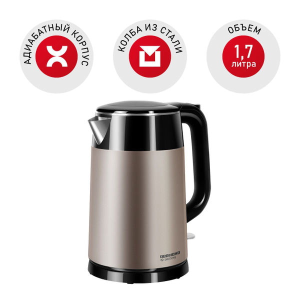 Купить электрический чайник REDMOND RK-M1561, Металл по низкой цене: отзывы, фото ...