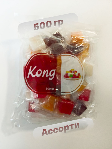 Фруктовые кубики ассорти KONG 500гр - купить с доставкой по выгодным ...