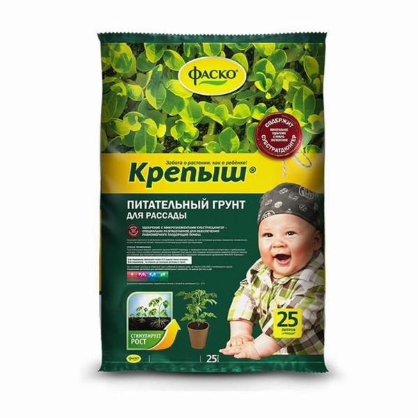 Грунт 25л д/рассады Крепыш ФАСКО (1/60) П - купить по низкой цене в ...
