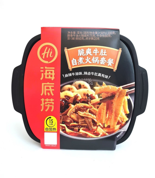 Саморазогревающаяся лапша Haidilao Hi Hot Pot с рубцом, 435г - купить с ...
