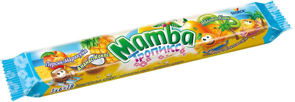 Конфеты Mamba Тропикс 79,5 г - купить с доставкой по выгодным ценам в ...