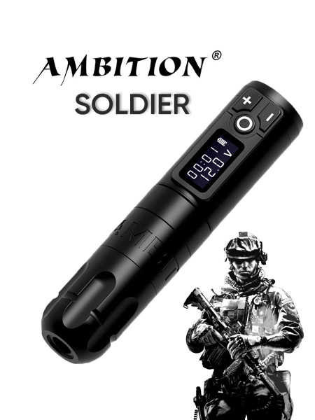 Беспроводная тату машинка Ambition Soldier - купить с доставкой по ...