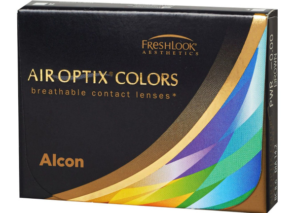 Alcon Цветные линзы Air optix colors (2 шт.) -5.5, 8,6 blue - купить с ...