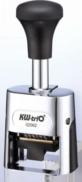 Нумератор Kw-Trio 02062 корпус металл штамп автоматический 6 разрядов ...