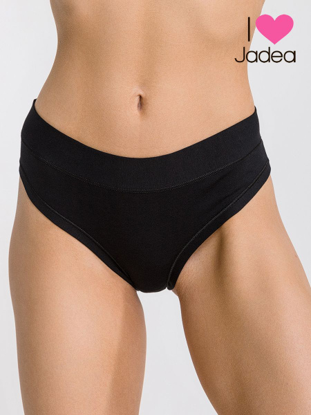 Трусы Женский Jadea слипы Хлопок, Эластан черный, размер 50 Средняя Албания Повседневный ...