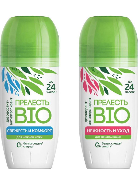 Дезодорант женский шариковый Прелесть Bio Нежность и уход 50 мл ...