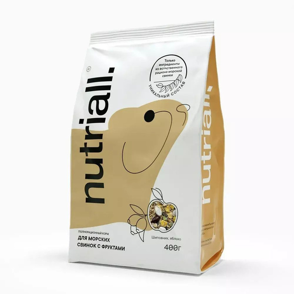 Полнорационный корм для морских свинок Nutriall с фруктами 400 г. - купить с доставкой по ...