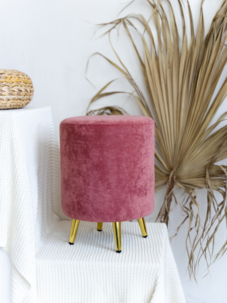 Пуф Pantera SPA Круглый пуф, Велюр искусственный, 36х36х46 см - купить ...