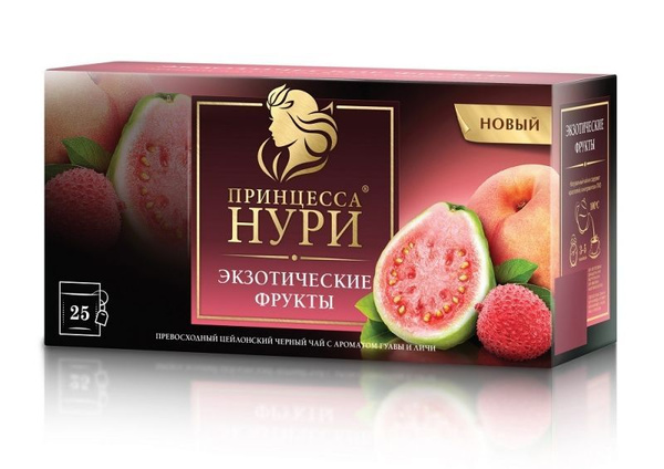Принцесса Нури Чай Экзотические фрукты, 25 пакетиков - купить с ...