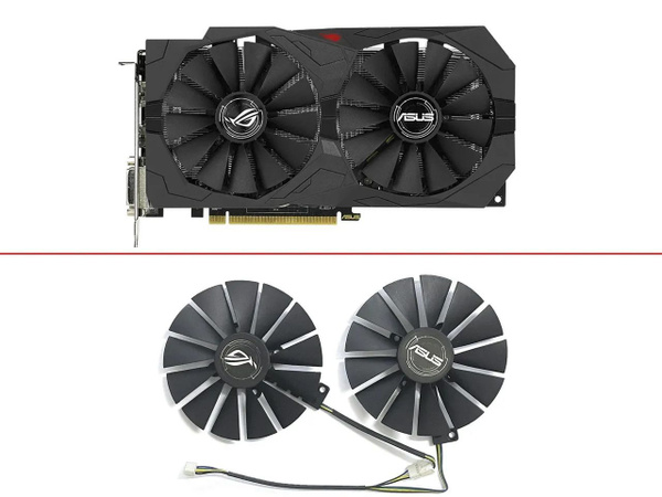Вентиляторы для видеокарты asus AMD Radeon RX 580 - купить кулер по ...