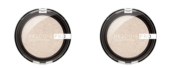 Relouis Хайлайтер для лица Pro highlighter компактный тон 02 Champagne ...