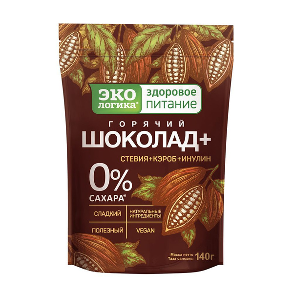 Характеристики Экологика, Горячий Шоколад+, 140 гр подробное описание ...