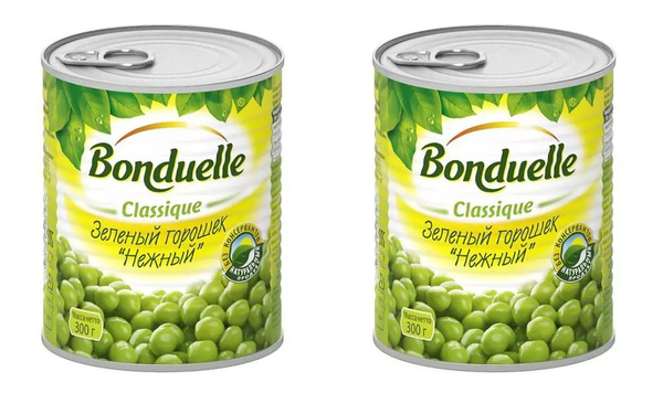 Bonduelle Горошек нежный, 300 г, 2 шт - купить с доставкой по выгодным ценам в интернет-магазине ...