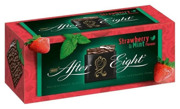 Nestle After Eight Темный шоколад клубника и мята, 200гр - купить с ...