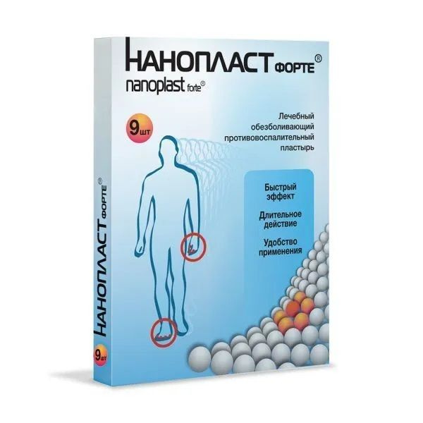 Нанопласт Форте (Nanoplast forte) Пластырь лечебный обезболивающий ...