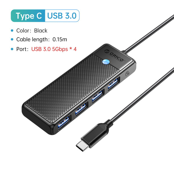 Orico Type C Hub Usb Hub 3 0 4 портовый разветвитель Usb концентратор