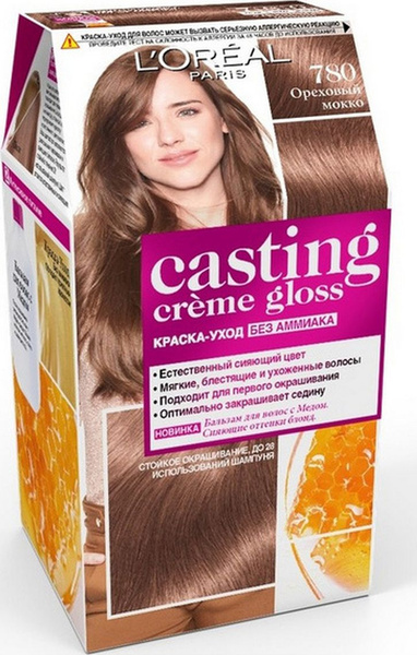 L'OREAL PARIS Casting Creme Gloss Краска для волос 780 Ореховый мокко ...