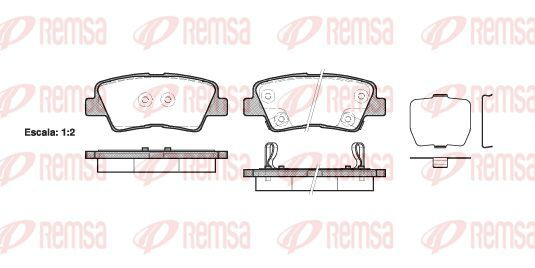 Колодки тормозные Remsa 1362.02/135190 - купить по низким ценам в ...