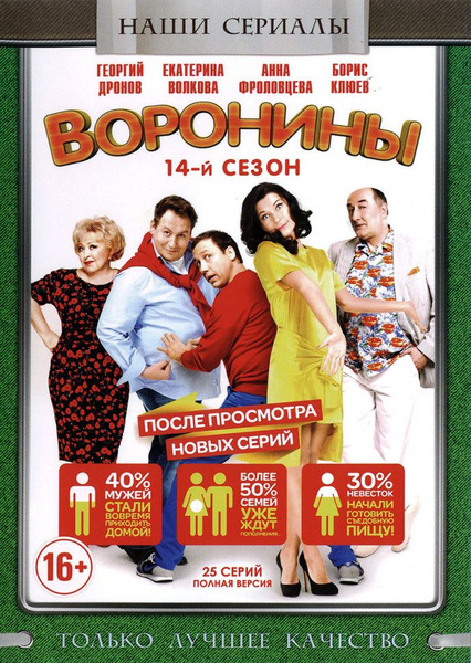 Воронины 14 Сезон (285-316 серии) (DVD) - купить с доставкой по выгодным ценам в интернет ...